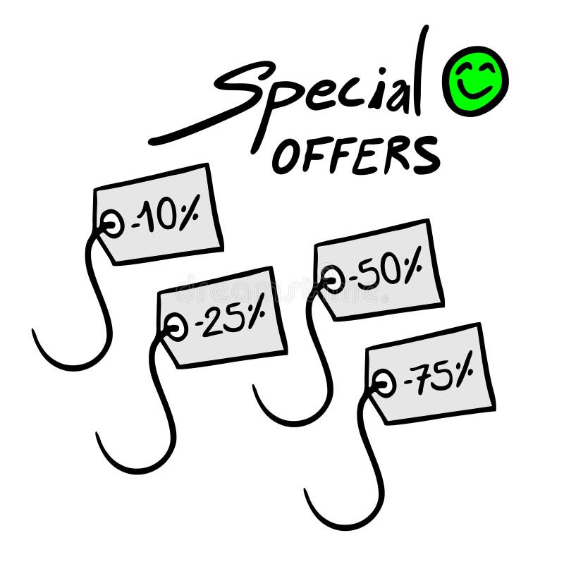 Special offers stock vector. Illustration of abatement - 49894178