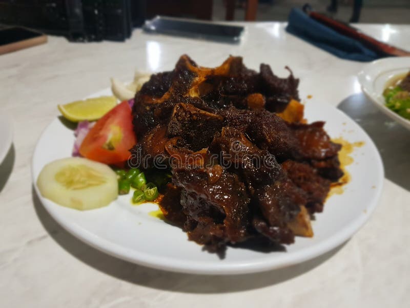 A Special Plate of Food in Jogja Stock Image - Image of vegetable ...