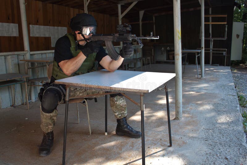 Special Police Unit in Training Stock Photo - Image of action, cautious ...