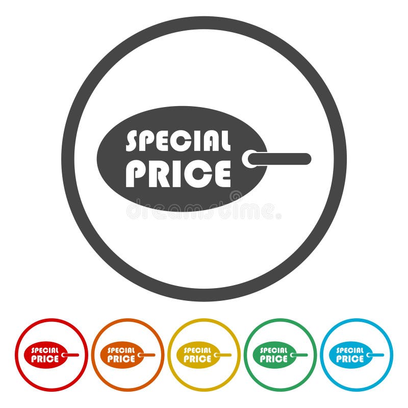 Special price circle icon stock vector. Illustration of cheap - 130530431