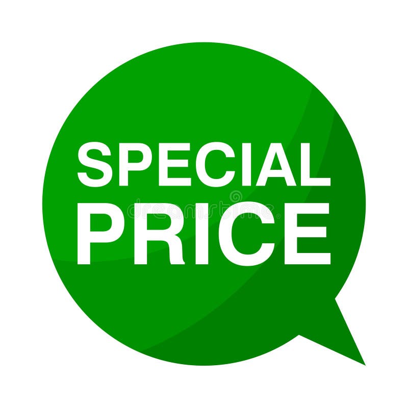Special Price, Green Speech Bubble Stock Illustration - Illustration of ...