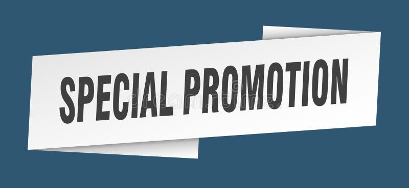 Special Promotion Banner Template. Special Promotion Ribbon Label Stock ...