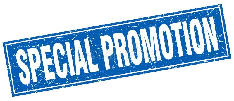 Special Promotion Square Stamp Stock Vector - Illustration of blue ...