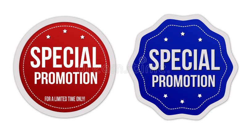 Special Promotion Stickers Set Stock Vector - Illustration of element ...