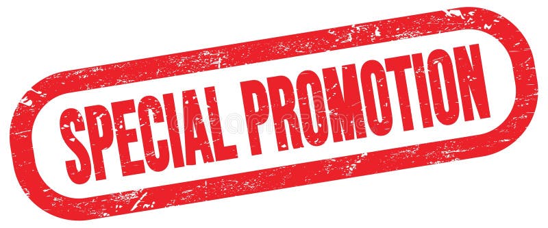 SPECIAL PROMOTION, Text Written on Red Stamp Sign Stock Illustration ...