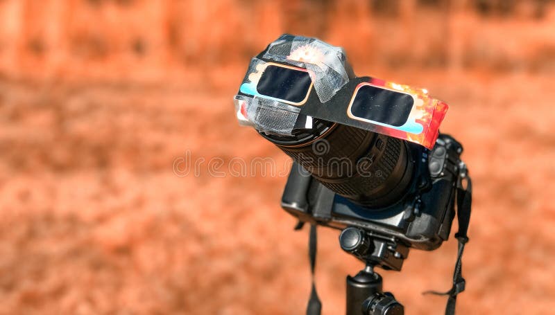 A Special Protected Professional Camera Looking at the Sun during a ...