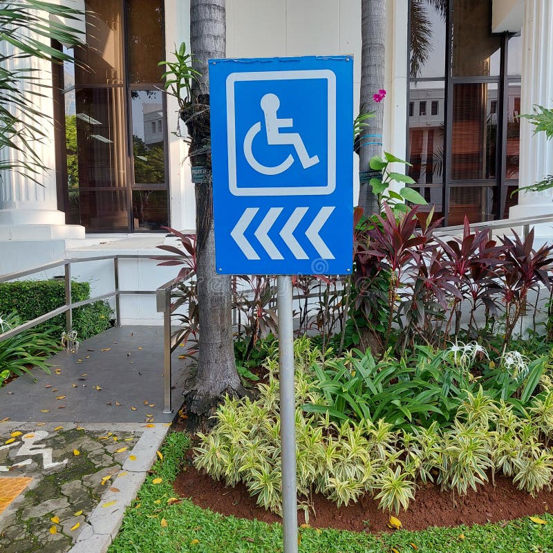 Special Road Sign for the Disabled Stock Photo - Image of symbol ...
