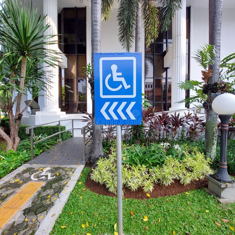 Special Road Sign for the Disabled Stock Photo - Image of blind ...