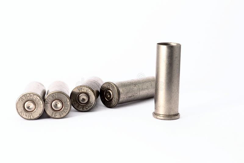 .38 Special Shell Casings Isolated on White Background Stock Image ...