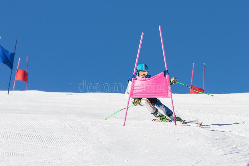 Special slalom competition stock photo. Image of fast - 173856602