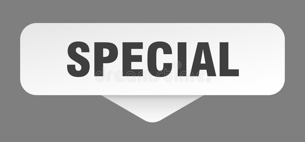 Special Sticker. Special Sign Isolated on Gray Background Stock Vector ...