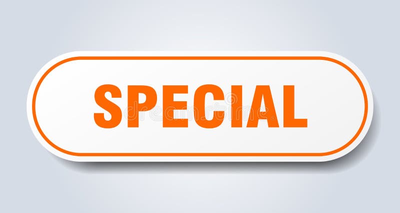 Special sticker. stock vector. Illustration of rounded - 158775692