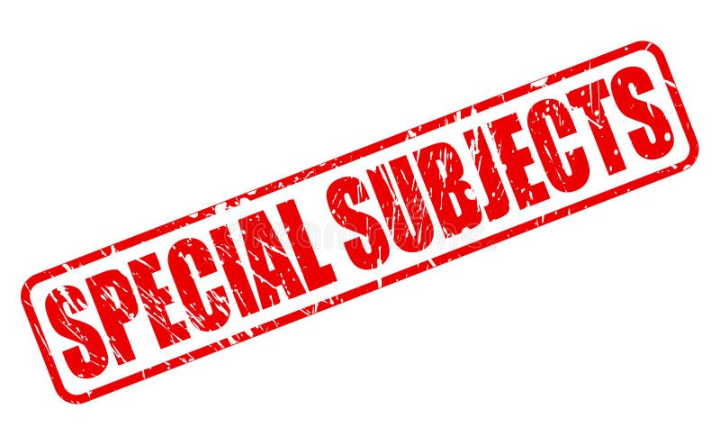 SPECIAL SUBJECTS Red Stamp Text Stock Vector - Illustration of seal ...