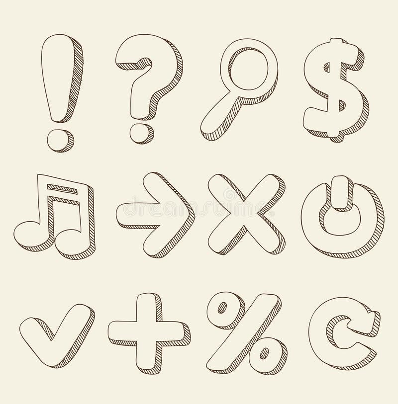 Special symbols stock vector. Illustration of collection - 49400336