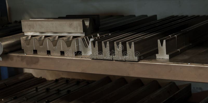 Special Tools for Bending Machine. Bending Sheet Metal. Stock Image ...