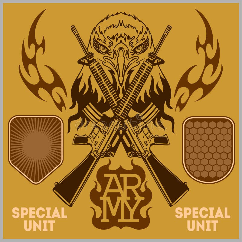 Special Unit Military Patches Stock Vector - Illustration of armed ...