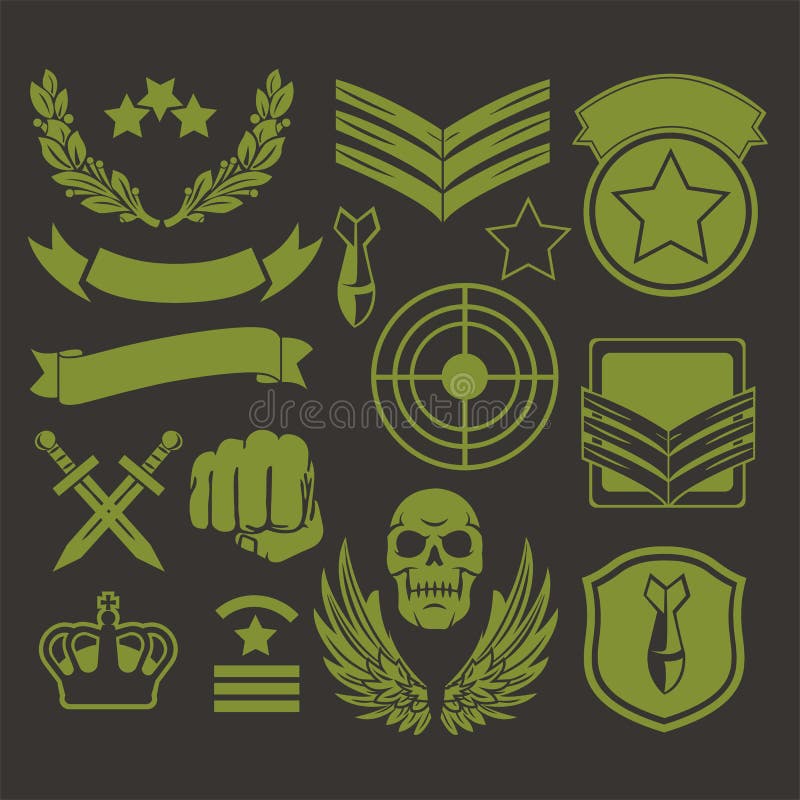 Special Unit Military Patches Stock Vector - Illustration of armed ...