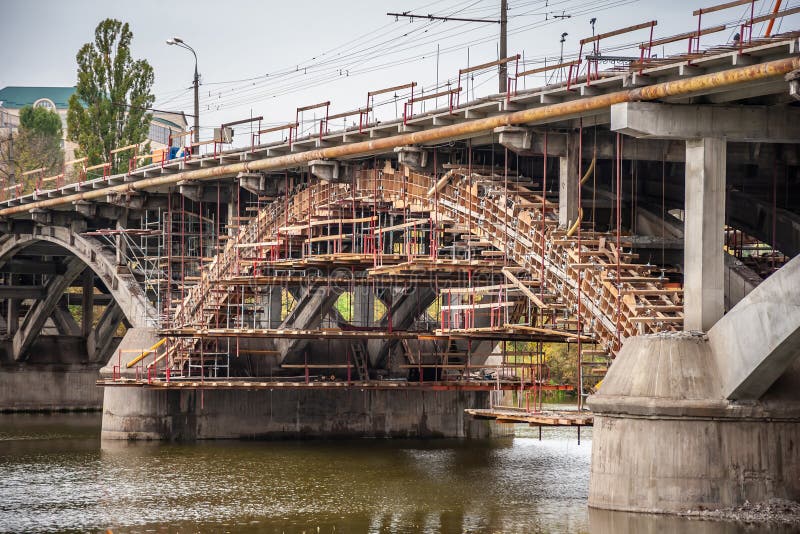 Special wooden formwork stock photo. Image of site, supporting - 252251698