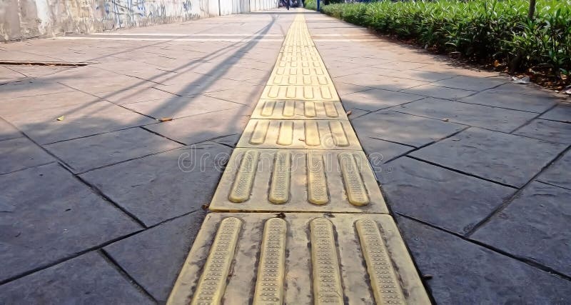 Special Yellow Lane on the Highway Pavement Stock Photo - Image of ...