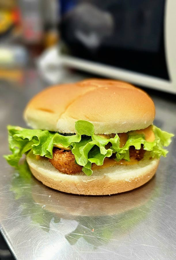 Shirp delicious burger stock photo. Image of special - 350179694