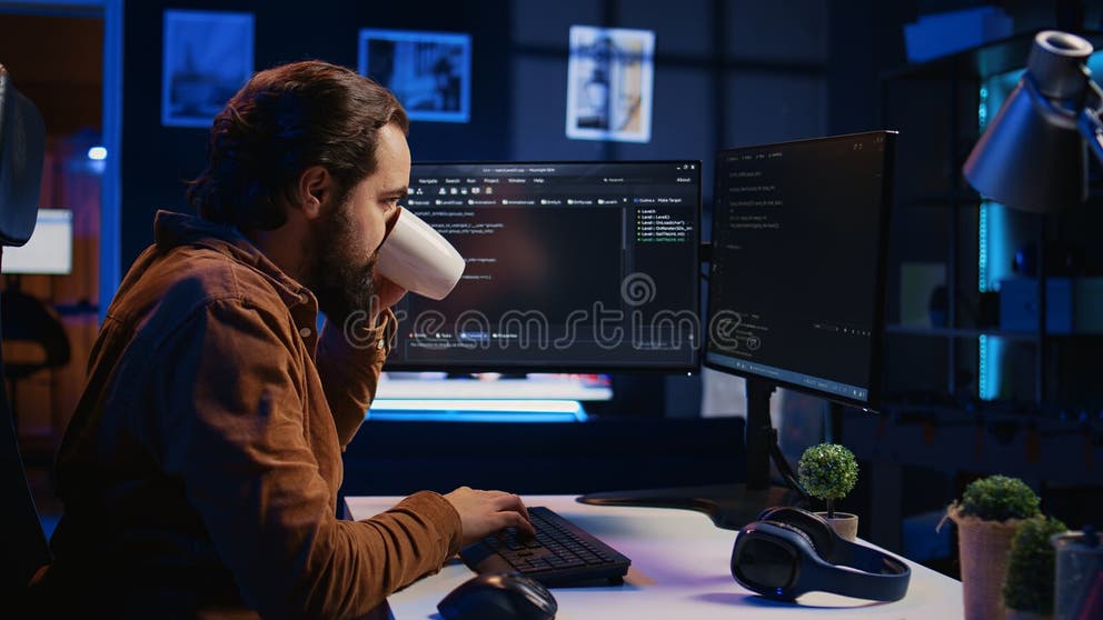 It Specialist Brainstorming Ways of Solving Database Errors, Working ...