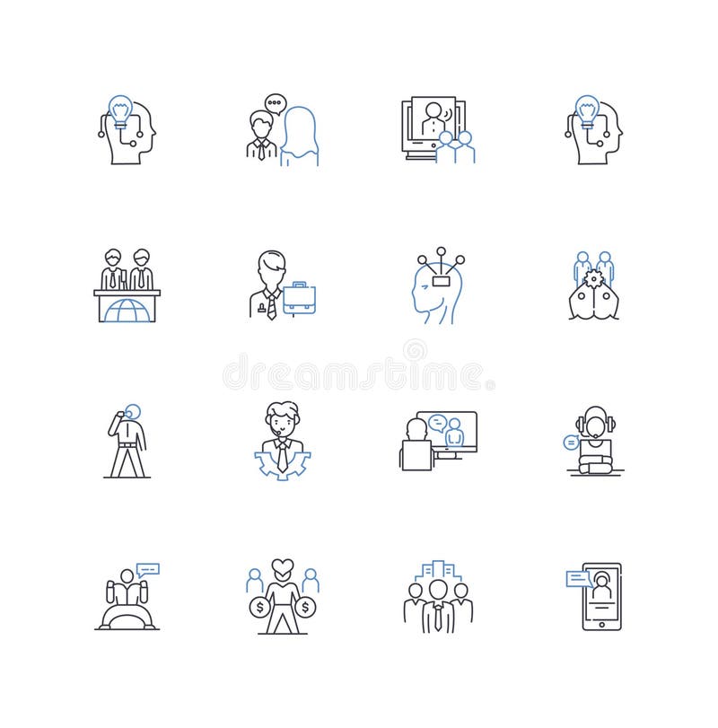 Specialist Line Icons Collection. Expert, Skilled, Proficient ...