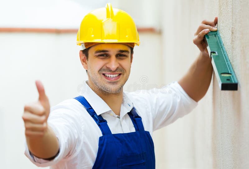 Specialist Making Wall Plane Stock Photo - Image of house, service ...