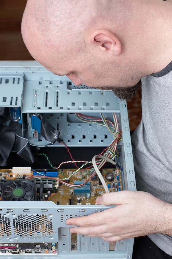 It Specialist Repairing Computer Stock Image - Image of office, desk ...