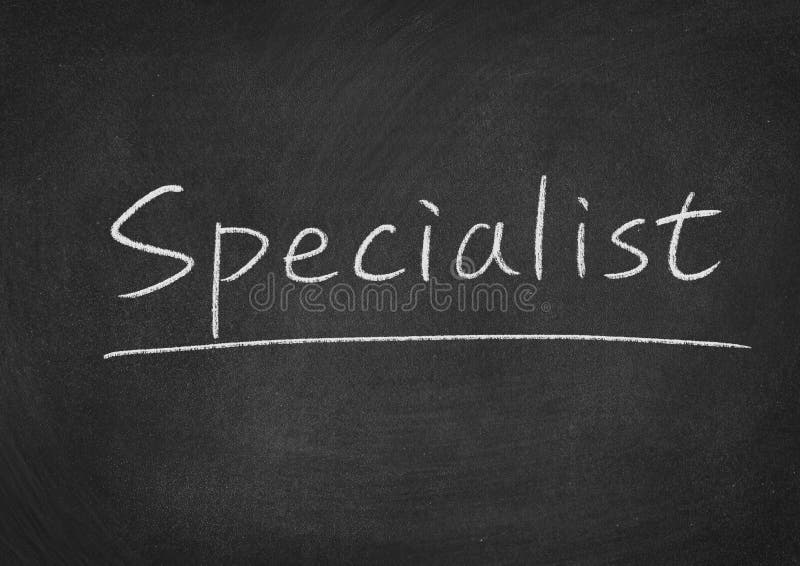 Specialist Word from Wooden Blocks Stock Image - Image of professional ...