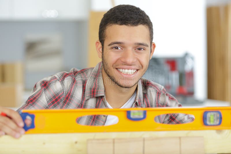 Specialist Stands with Level in Room Stock Image - Image of service ...