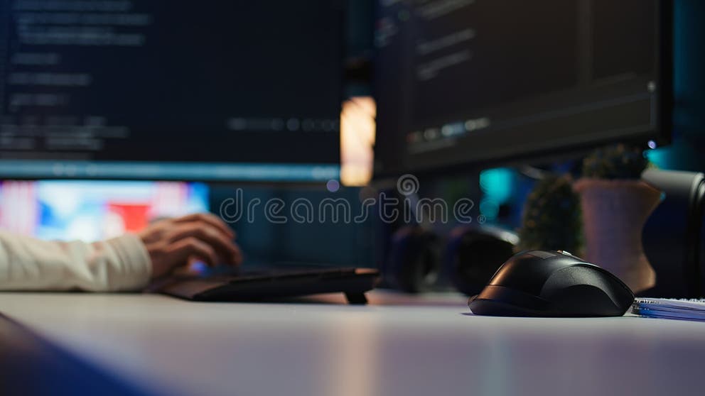 It Specialist Typing on PC Keyboard, Close Up Stock Photo - Image of ...