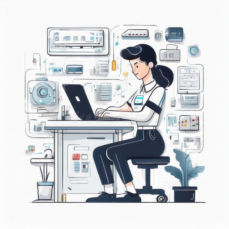 It Specialist Uses Technology Setup Skills To Configure Systems in a ...