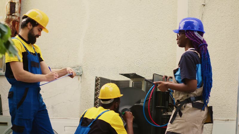 Condenser Routine Cleaning Commission Stock Footage - Video of dirty ... Condenser Routine Cleaning Commission Stock Footage - Video of dirty ...