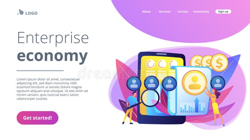 Mobile Expense Management Abstract Concept Vector Illustration Stock ...