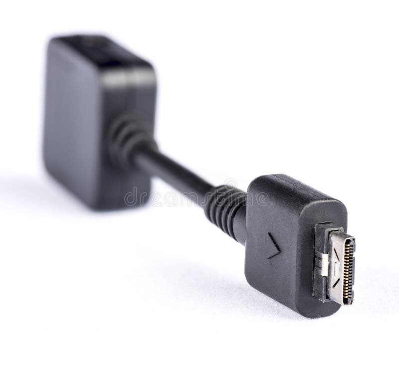 Specialized Plug for a Computer Stock Photo - Image of electronics ...