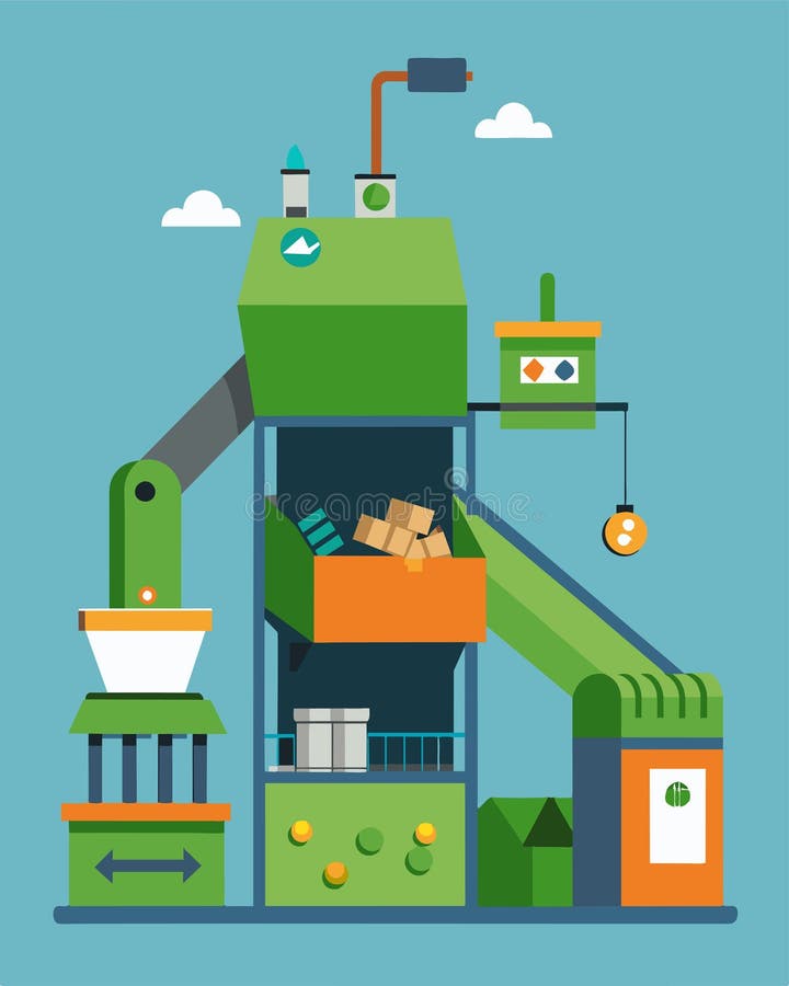 A Specialized Screening Machine Separates and Sorts Different Types of ...