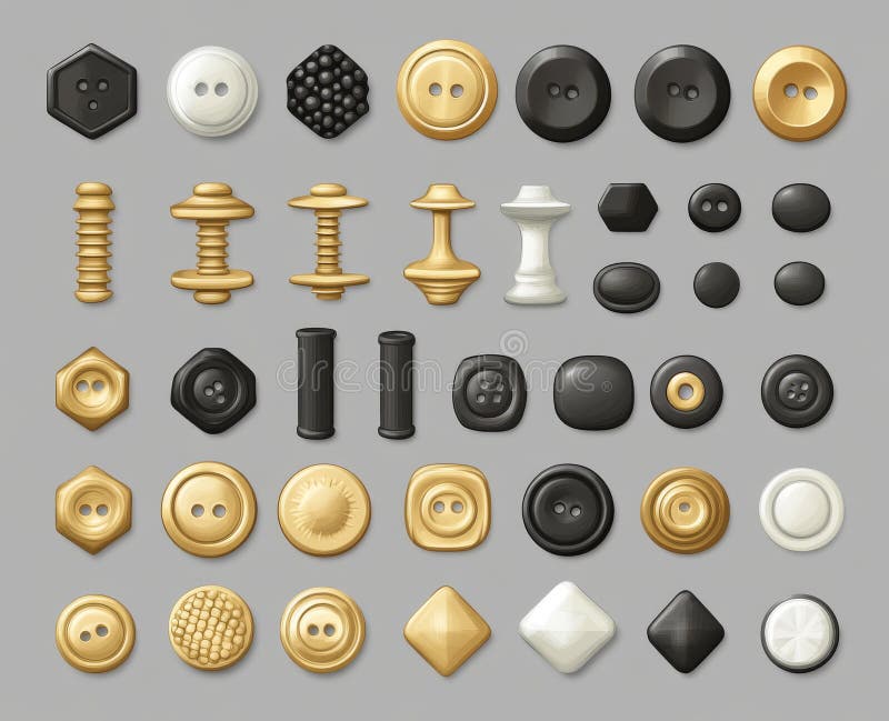 Specialized Heads of Different Materials, Arranged As a Collection and ...