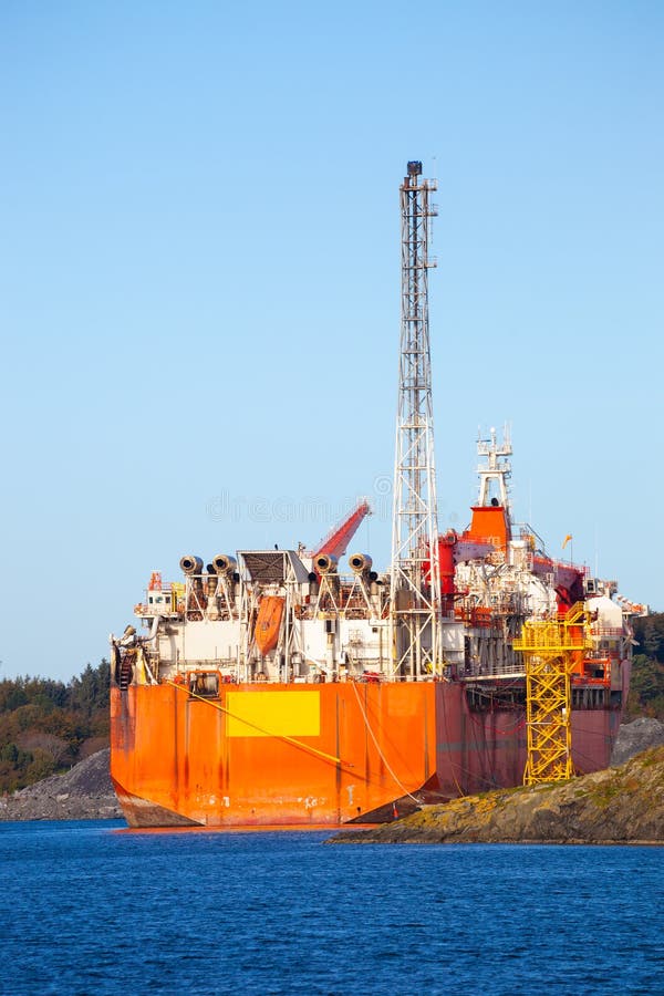 Specialized Ship in the Shape of the Tower Stock Photo - Image of ...