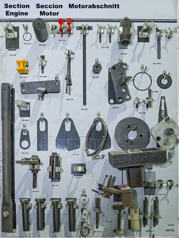 Specialized Tools on a Workbench Stock Image - Image of repair, metal ...