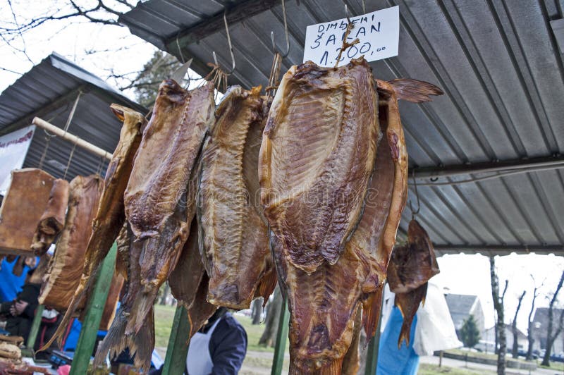 Carp smoked and dried stock image. Image of fresh, delicious - 113953707