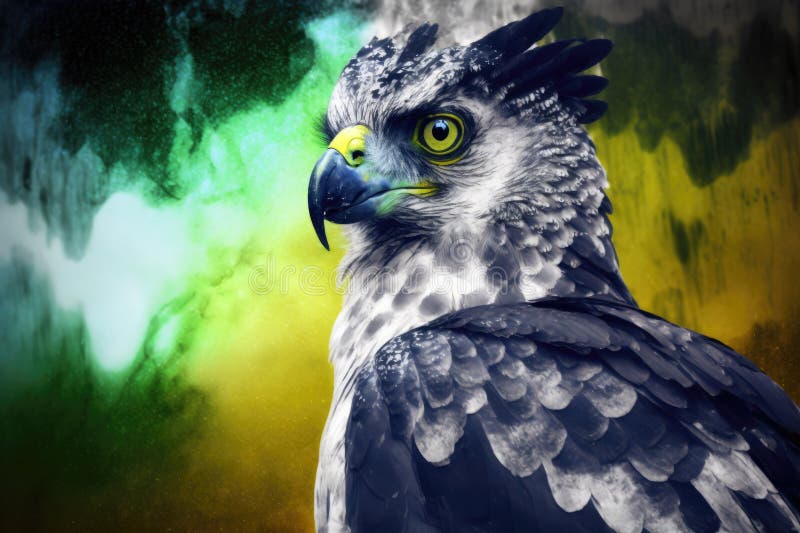 Species Typical Harpy Eagle Captive Harpia Harpyja in Brazil Stock ...