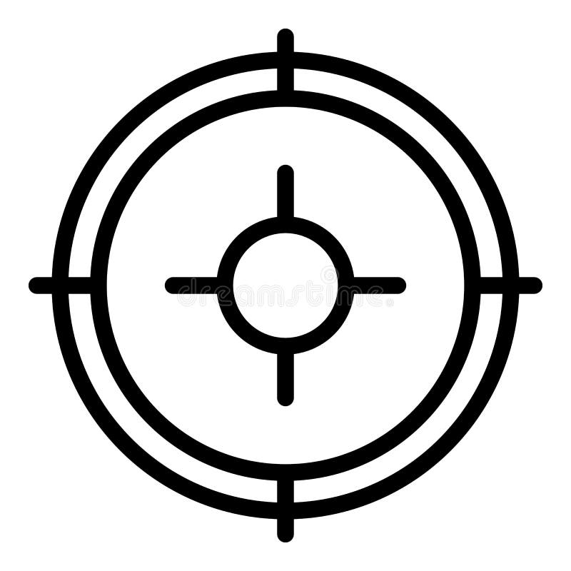 Target To Specific Folder Icon Vector Outline Illustration Stock Vector ...