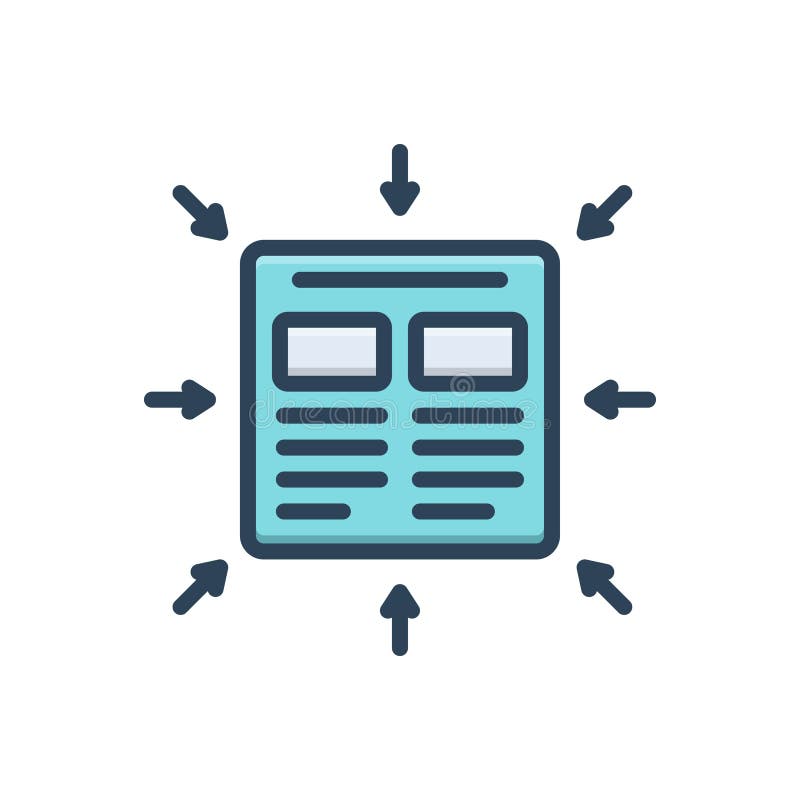 Color Illustration Icon for Specification, Document and Spec Stock ...