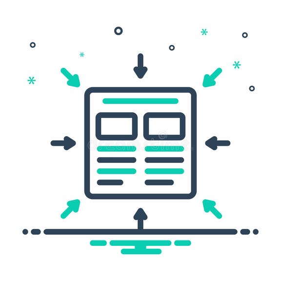 Mix Icon for Specification, Document and Spec Stock Illustration ...