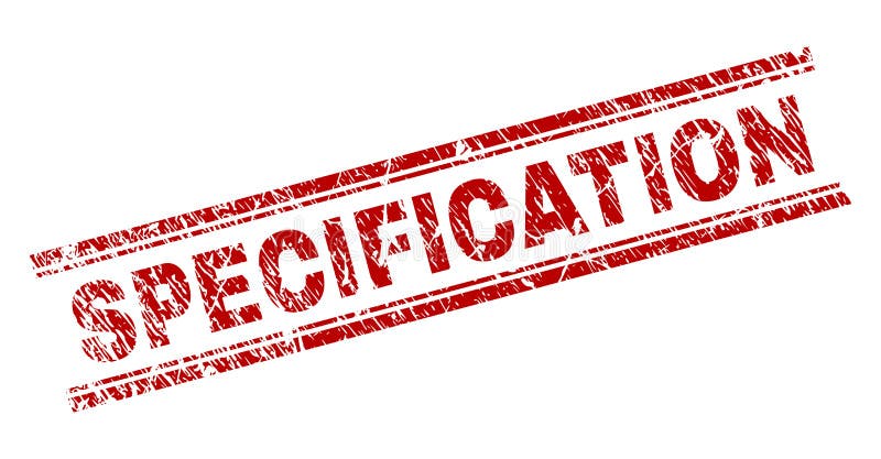 Grunge Textured SPECIFICATION Stamp Seal Stock Vector - Illustration of ...