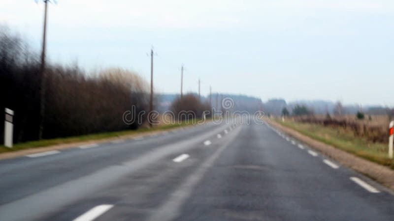 Very Shaky Old Road Front Car Window View Stock Footage - Video of ...