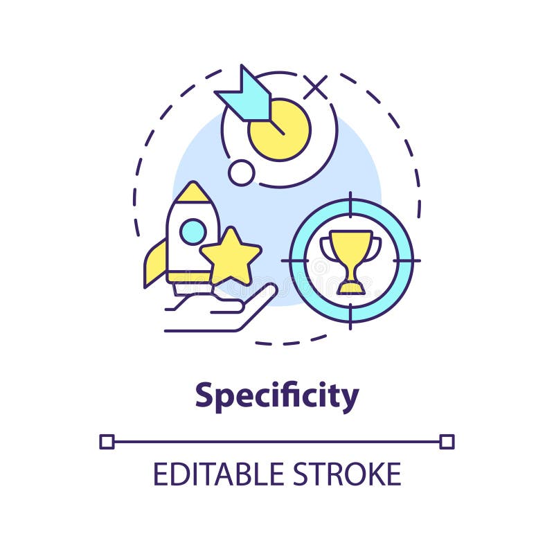 Specificity Multi Color Concept Icon Stock Vector - Illustration of ...