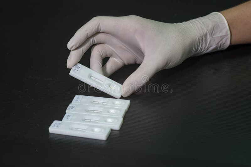 Specimen on black stock photo. Image of gloved, rubber - 66183060