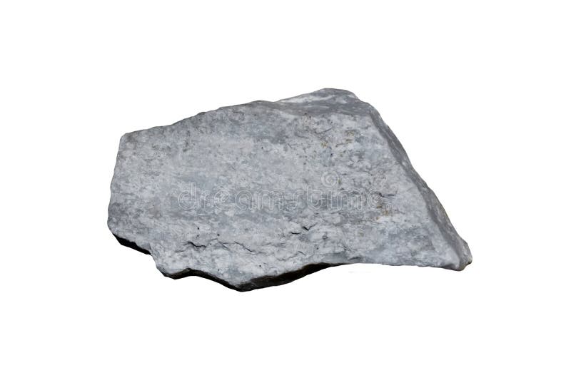 Specimen of Marble Metamorphic Rock Isolated on White Background. Stock ...