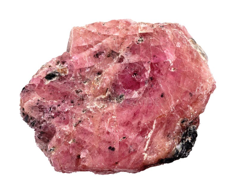 Specimen of Natural Raw Red Ruby Mineral Cutout Stock Image - Image of ...